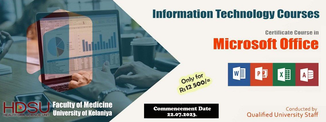 Faculty of Medicine, University of Kelaniya - MS Office Course
